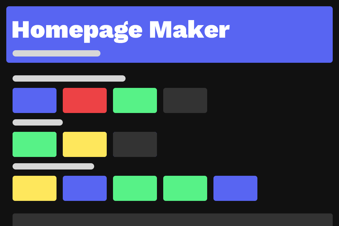 Homepage Maker